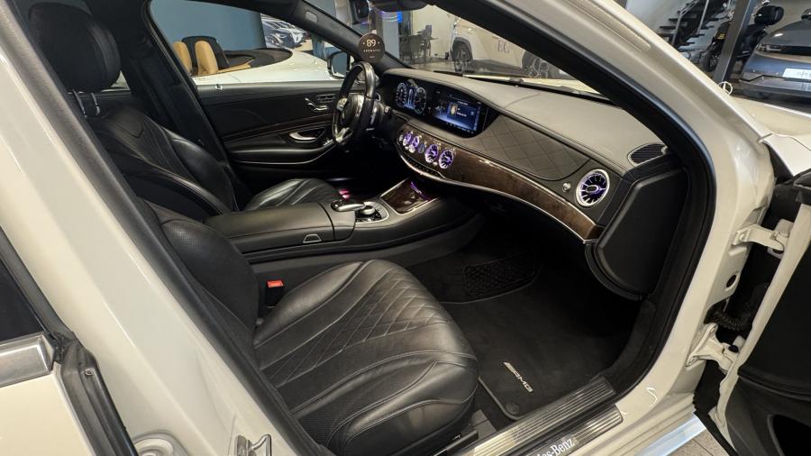 White Mercedes-Benz S 450 2019 in Riga, with an engine capacity of 3.00 L and mileage of 168 thousand km for 42990 €, photo 14 on AUTOMOTO.COM.LV