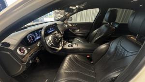 White Mercedes-Benz S 450 2019 in Riga, with an engine capacity of 3.00 L and mileage of 168 thousand km for 42990 €, photo 19 on AUTOMOTO.COM.LV