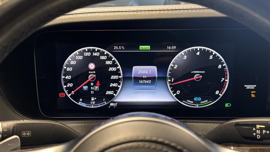 White Mercedes-Benz S 450 2019 in Riga, with an engine capacity of 3.00 L and mileage of 168 thousand km for 42990 €, photo 22 on AUTOMOTO.COM.LV