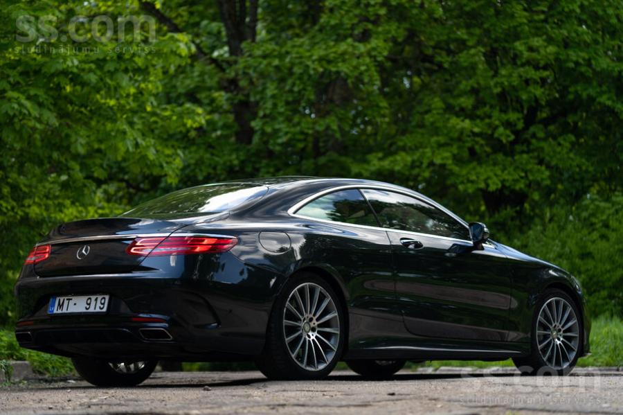 Black Mercedes-Benz S 500 2014 in Riga, with an engine capacity of 4.70 L and mileage of 157 thousand km for 41000 €, photo 6 on AUTOMOTO.COM.LV