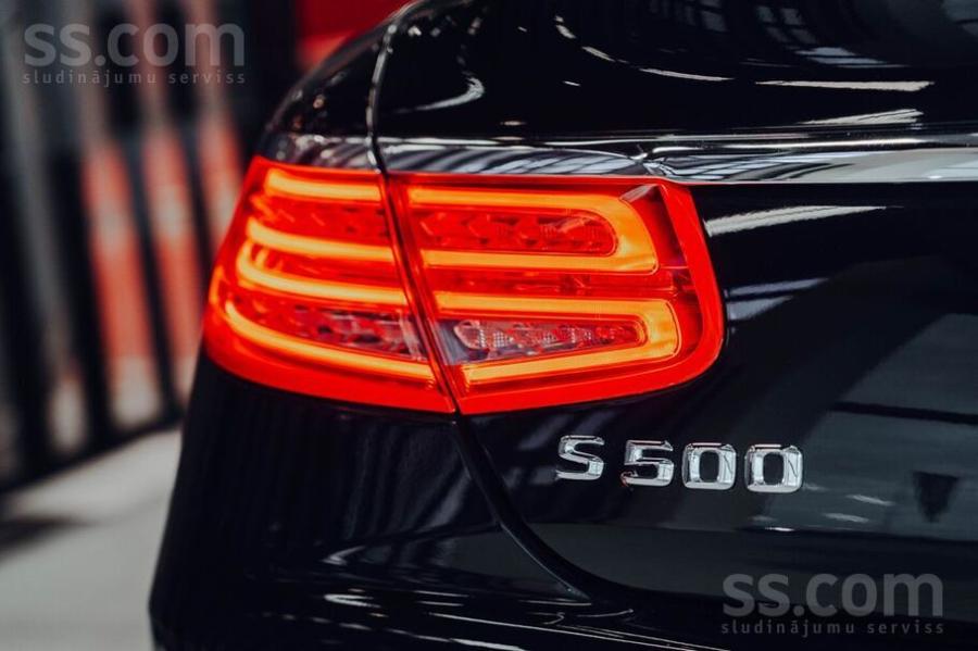 Melns Mercedes-Benz S 500 2015 Rīga, ar dzinēja tilpumu 4.60 L un nobraukumu 64 tūkst. km par 55000 €, foto 8 vietnē AUTOMOTO.COM.LV