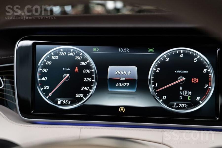 Melns Mercedes-Benz S 500 2015 Rīga, ar dzinēja tilpumu 4.60 L un nobraukumu 64 tūkst. km par 55000 €, foto 15 vietnē AUTOMOTO.COM.LV