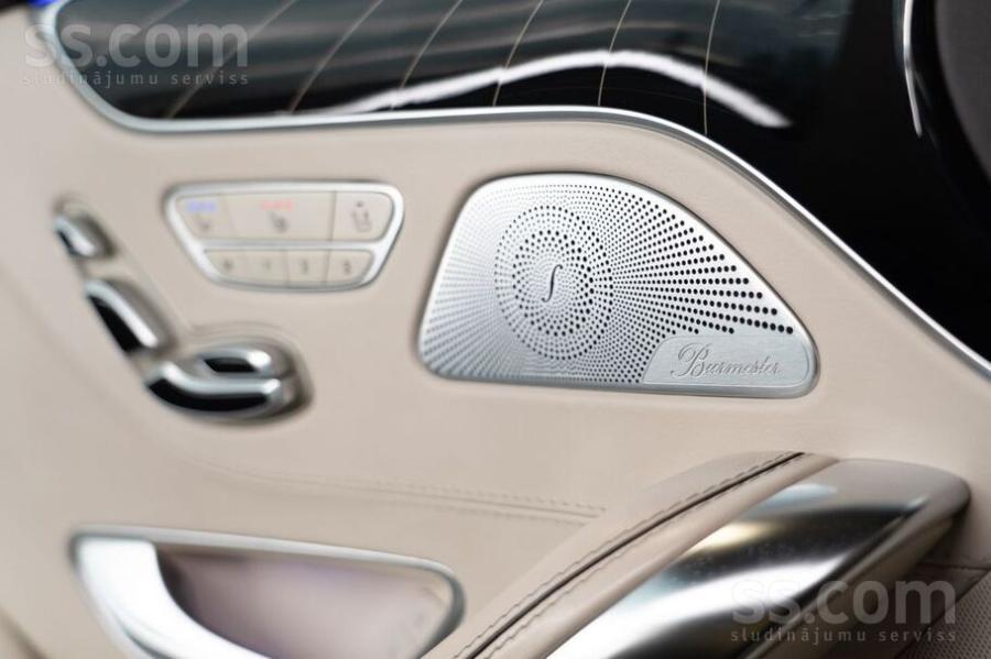 Melns Mercedes-Benz S 500 2015 Rīga, ar dzinēja tilpumu 4.60 L un nobraukumu 64 tūkst. km par 55000 €, foto 24 vietnē AUTOMOTO.COM.LV