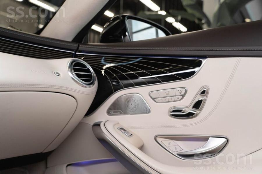 Melns Mercedes-Benz S 500 2015 Rīga, ar dzinēja tilpumu 4.60 L un nobraukumu 64 tūkst. km par 55000 €, foto 25 vietnē AUTOMOTO.COM.LV