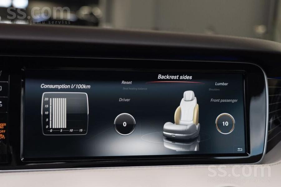 Melns Mercedes-Benz S 500 2015 Rīga, ar dzinēja tilpumu 4.60 L un nobraukumu 64 tūkst. km par 55000 €, foto 29 vietnē AUTOMOTO.COM.LV