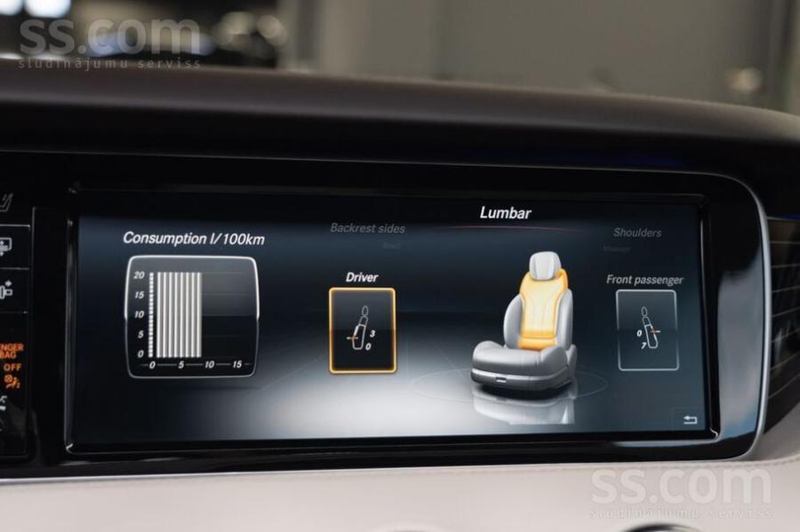 Melns Mercedes-Benz S 500 2015 Rīga, ar dzinēja tilpumu 4.60 L un nobraukumu 64 tūkst. km par 55000 €, foto 30 vietnē AUTOMOTO.COM.LV