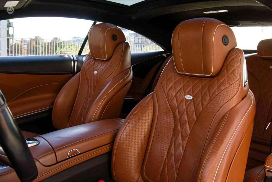 Black Mercedes-Benz S 500 2015 in Vilnius, with an engine capacity of 4.66 L and mileage of 323 thousand km for 24999 €, photo 17 on AUTOMOTO.COM.LV