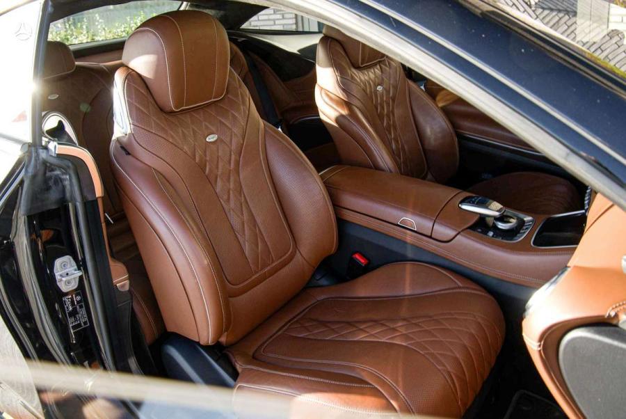 Black Mercedes-Benz S 500 2015 in Vilnius, with an engine capacity of 4.66 L and mileage of 323 thousand km for 24999 €, photo 18 on AUTOMOTO.COM.LV