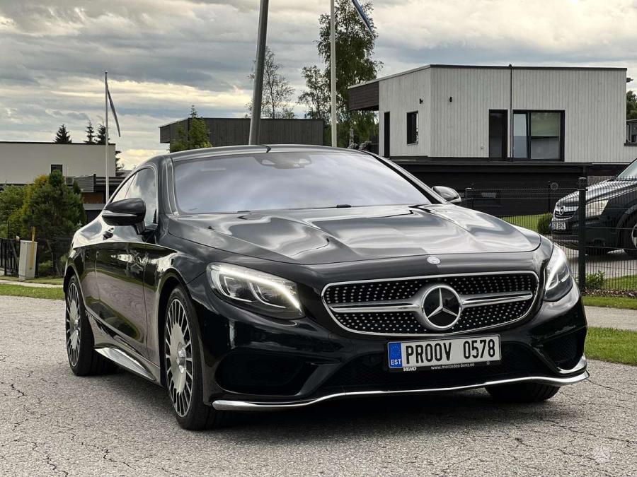 Black Mercedes-Benz S 500 2016 in Tartu, with an engine capacity of 4.66 L and mileage of 173 thousand km for 36500 €, photo 1 on AUTOMOTO.COM.LV