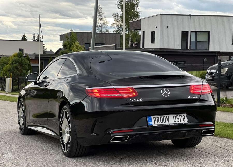 Black Mercedes-Benz S 500 2016 in Tartu, with an engine capacity of 4.66 L and mileage of 173 thousand km for 36500 €, photo 6 on AUTOMOTO.COM.LV