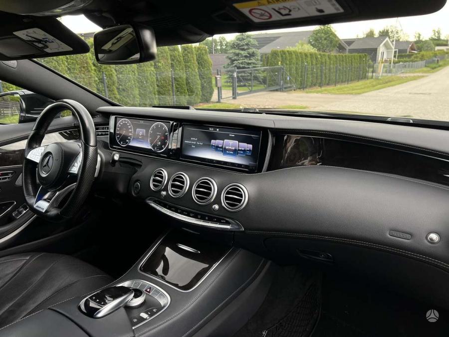 Black Mercedes-Benz S 500 2016 in Tartu, with an engine capacity of 4.66 L and mileage of 173 thousand km for 36500 €, photo 12 on AUTOMOTO.COM.LV