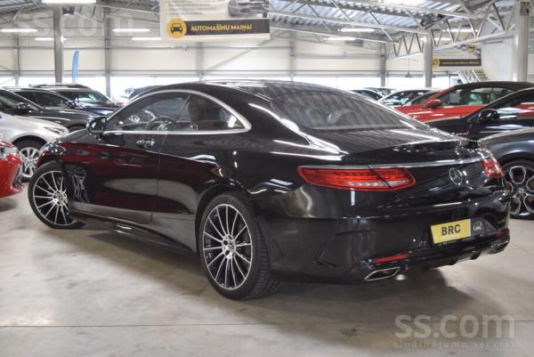 Black Mercedes-Benz S 500 2018 in Riga, with an engine capacity of 4.70 L and mileage of 45 thousand km for 69900 €, photo 2 on AUTOMOTO.COM.LV