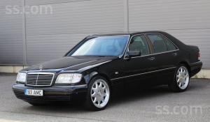 Melns Mercedes-Benz S 500 1995 Tallina, ar dzinēja tilpumu 5.00 L un nobraukumu 188 tūkst. km par 12999 €, foto 3 vietnē AUTOMOTO.COM.LV
