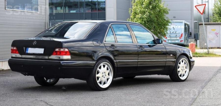 Melns Mercedes-Benz S 500 1995 Tallina, ar dzinēja tilpumu 5.00 L un nobraukumu 188 tūkst. km par 12999 €, foto 4 vietnē AUTOMOTO.COM.LV