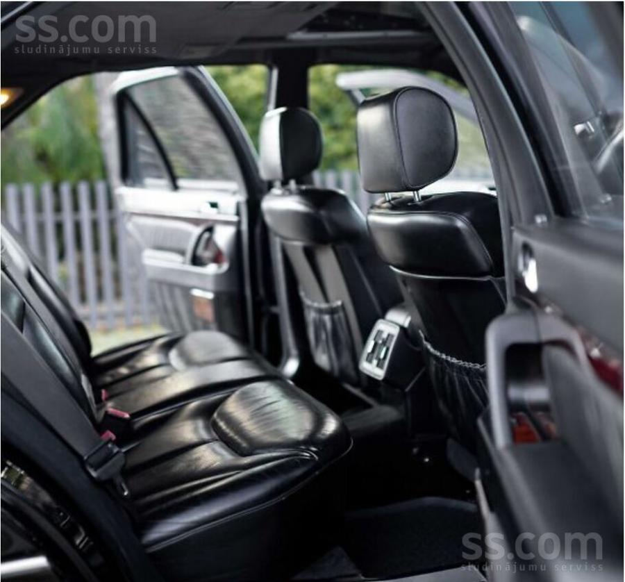 Melns Mercedes-Benz S 500 1995 Tallina, ar dzinēja tilpumu 5.00 L un nobraukumu 188 tūkst. km par 12999 €, foto 9 vietnē AUTOMOTO.COM.LV