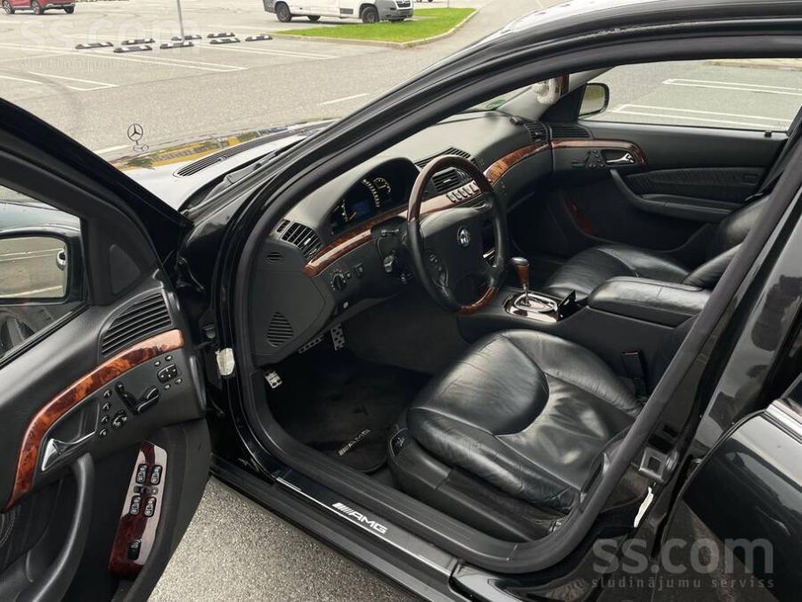 Melns Mercedes-Benz S 500 1999 Rīga, ar dzinēja tilpumu 5.00 L un nobraukumu 354 tūkst. km par 4650 €, foto 10 vietnē AUTOMOTO.COM.LV