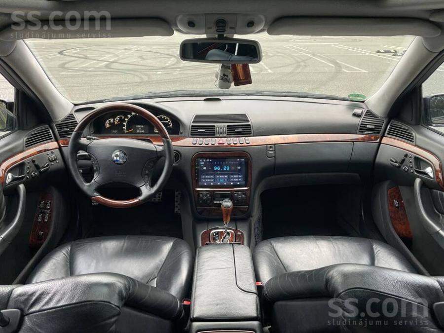 Melns Mercedes-Benz S 500 1999 Rīga, ar dzinēja tilpumu 5.00 L un nobraukumu 354 tūkst. km par 4650 €, foto 14 vietnē AUTOMOTO.COM.LV