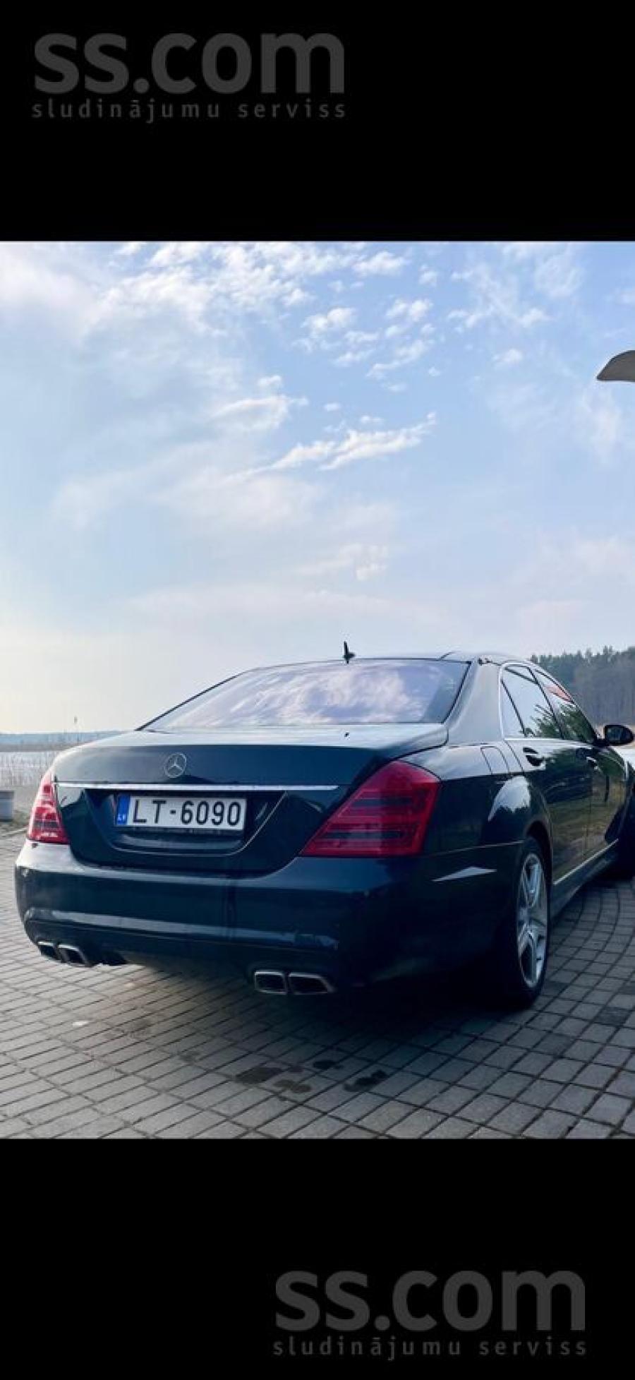 Black Mercedes-Benz S 500 2005 in Riga, with an engine capacity of 5.50 L and mileage of 282 thousand km for 6000 €, photo 1 on AUTOMOTO.COM.LV