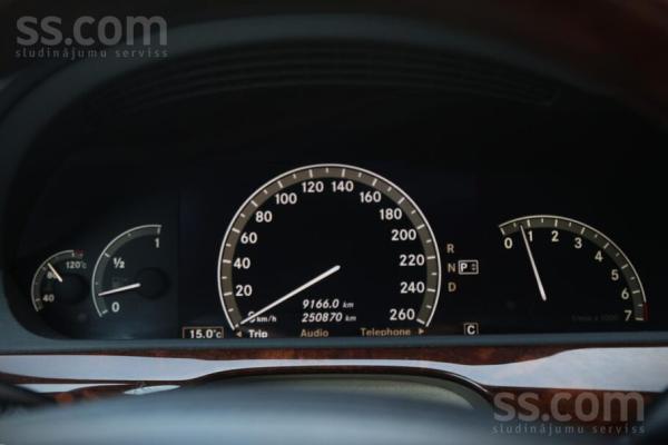 Черный Мерседес С 500 2005 в Рига, объемом двигателя 5.50 л и пробегом 251 тыс. км за 7995 €, фото 11 на AUTOMOTO.COM.LV