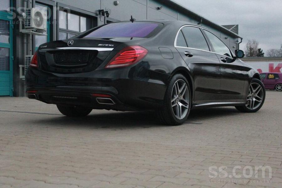 Black Mercedes-Benz S 500 2013 in Riga, with an engine capacity of 4.70 L and mileage of 117 thousand km for 22000 €, photo 5 on AUTOMOTO.COM.LV