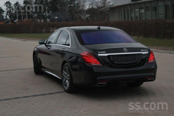 Black Mercedes-Benz S 500 2013 in Riga, with an engine capacity of 4.70 L and mileage of 117 thousand km for 22000 €, photo 6 on AUTOMOTO.COM.LV