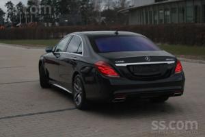 Black Mercedes-Benz S 500 2013 in Riga, with an engine capacity of 4.70 L and mileage of 117 thousand km for 22000 €, photo 7 on AUTOMOTO.COM.LV