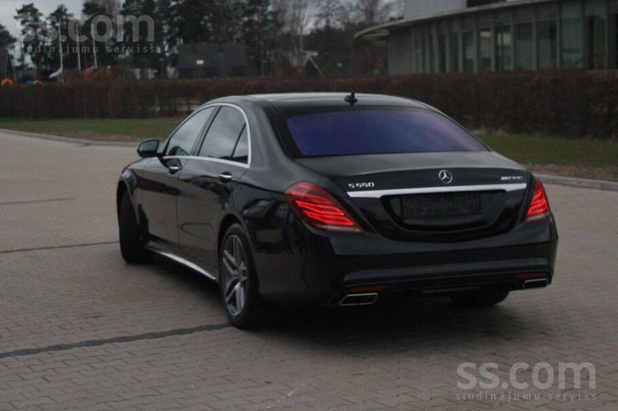 Black Mercedes-Benz S 500 2013 in Riga, with an engine capacity of 4.70 L and mileage of 117 thousand km for 22000 €, photo 7 on AUTOMOTO.COM.LV