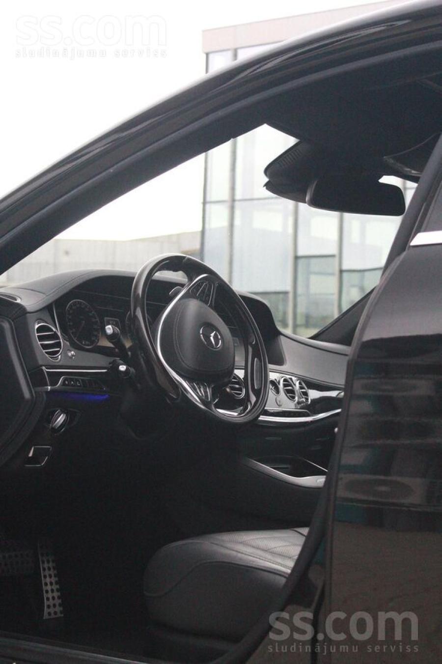 Black Mercedes-Benz S 500 2013 in Riga, with an engine capacity of 4.70 L and mileage of 117 thousand km for 22000 €, photo 10 on AUTOMOTO.COM.LV