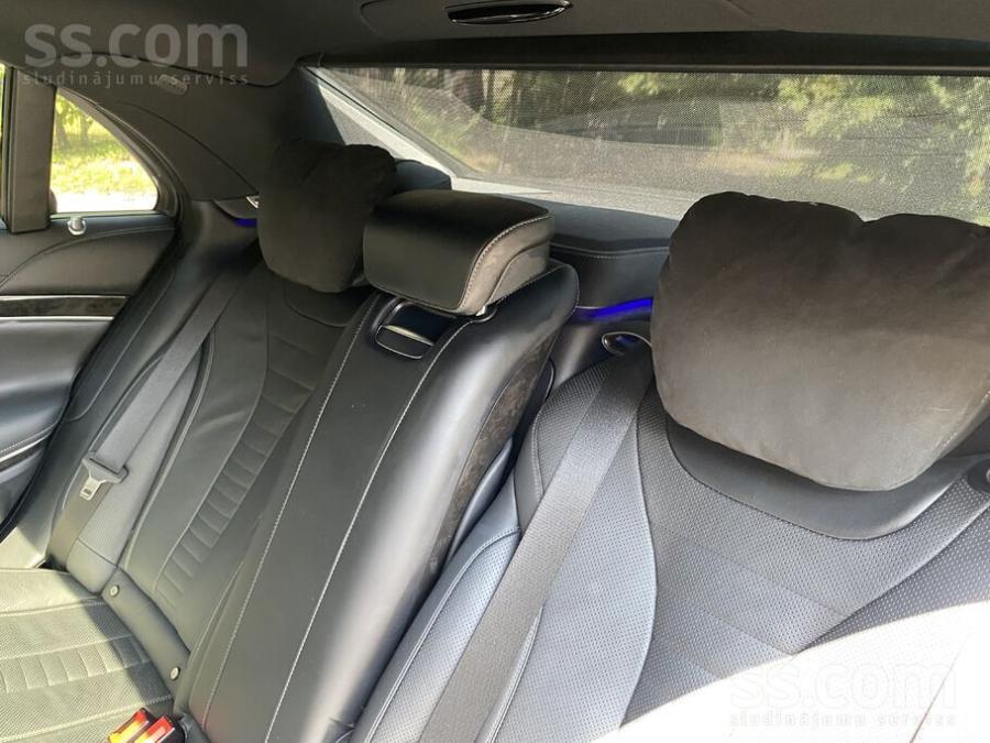 Black Mercedes-Benz S 500 2013 in Riga, with an engine capacity of 4.70 L and mileage of 117 thousand km for 22000 €, photo 19 on AUTOMOTO.COM.LV