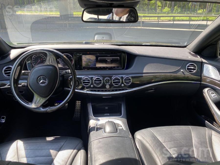 Black Mercedes-Benz S 500 2013 in Riga, with an engine capacity of 4.70 L and mileage of 117 thousand km for 22000 €, photo 24 on AUTOMOTO.COM.LV