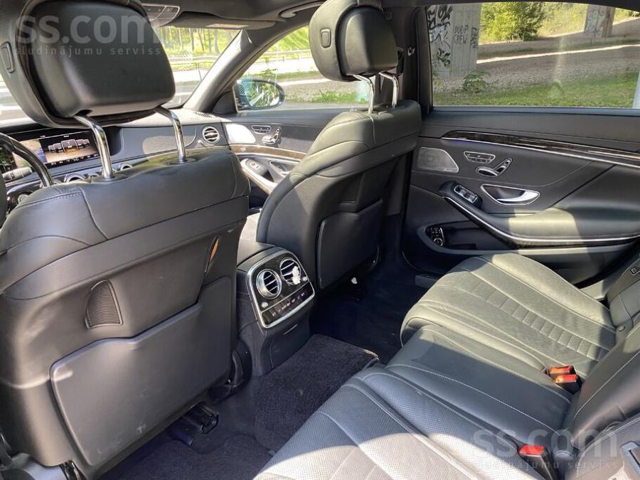 Black Mercedes-Benz S 500 2013 in Riga, with an engine capacity of 4.70 L and mileage of 117 thousand km for 22000 €, photo 27 on AUTOMOTO.COM.LV