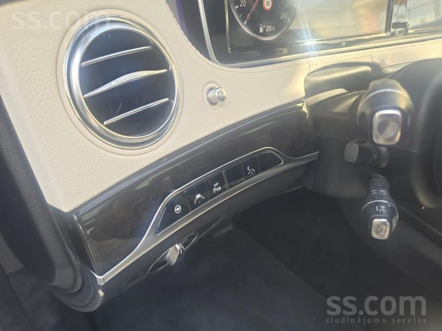 Black Mercedes-Benz S 500 2013 in Riga, with an engine capacity of 5.00 L and mileage of 0 thousand km for 12990 €, photo 4 on AUTOMOTO.COM.LV