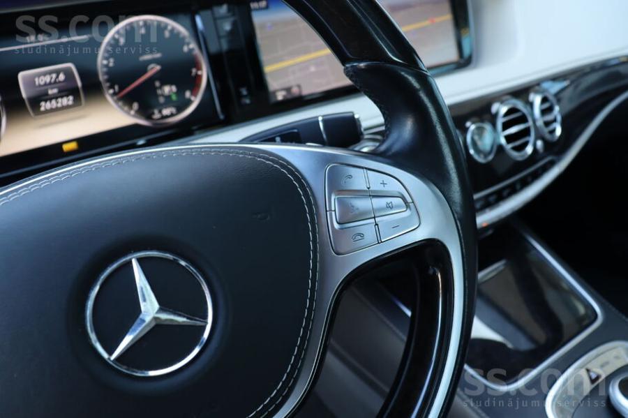 Melns Mercedes-Benz S 500 2013 Rīga, ar dzinēja tilpumu 4.70 L un nobraukumu 0 tūkst. km par 17990 €, foto 13 vietnē AUTOMOTO.COM.LV