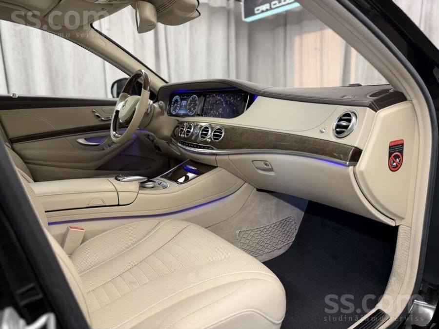 Melns Mercedes-Benz S 500 2014 Rīga, ar dzinēja tilpumu 4.70 L un nobraukumu 279 tūkst. km par 20990 €, foto 18 vietnē AUTOMOTO.COM.LV