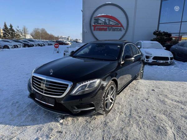 Black Mercedes-Benz S 500 2014 in Telschi, with an engine capacity of 4.66 L and mileage of 289 thousand km for 23500 €, photo 2 on AUTOMOTO.COM.LV