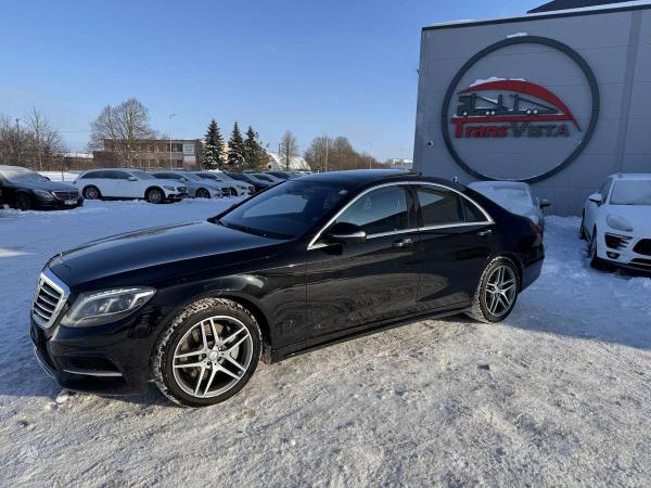 Black Mercedes-Benz S 500 2014 in Telschi, with an engine capacity of 4.66 L and mileage of 289 thousand km for 23500 €, photo 3 on AUTOMOTO.COM.LV