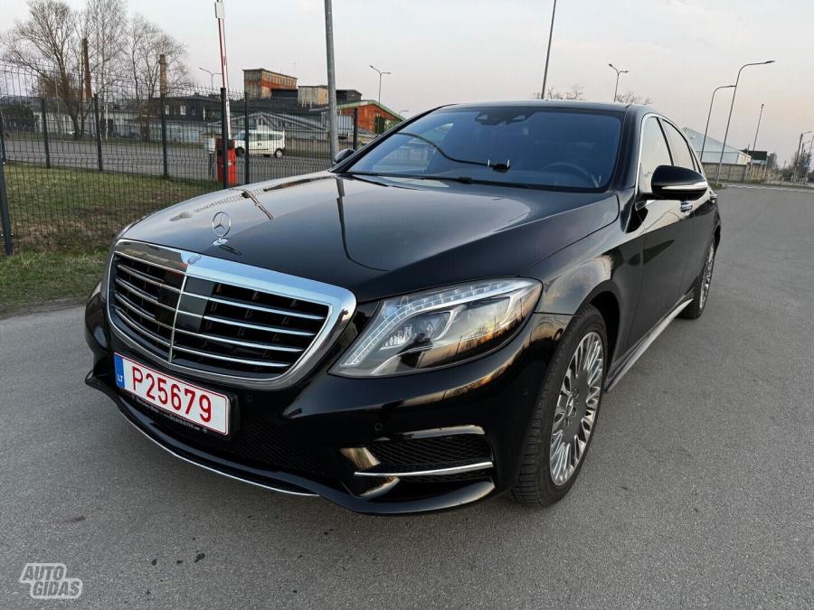 Melns Mercedes-Benz S 500 2014 Kauņa, ar dzinēja tilpumu 5.00 L un nobraukumu 180 tūkst. km par 36999 €, foto 1 vietnē AUTOMOTO.COM.LV