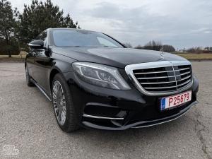 Black Mercedes-Benz S 500 2014 in Kaunas, with an engine capacity of 4.70 L and mileage of 190 thousand km for 30500 €, photo  on AUTOMOTO.COM.LV