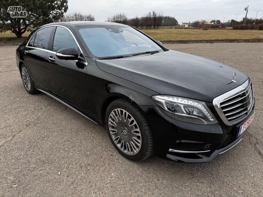 Black Mercedes-Benz S 500 2014 in Kaunas, with an engine capacity of 4.70 L and mileage of 190 thousand km for 30500 €, photo 5 on AUTOMOTO.COM.LV