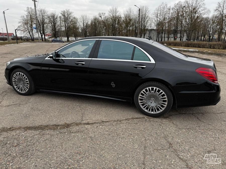 Black Mercedes-Benz S 500 2014 in Kaunas, with an engine capacity of 4.70 L and mileage of 190 thousand km for 30500 €, photo 10 on AUTOMOTO.COM.LV