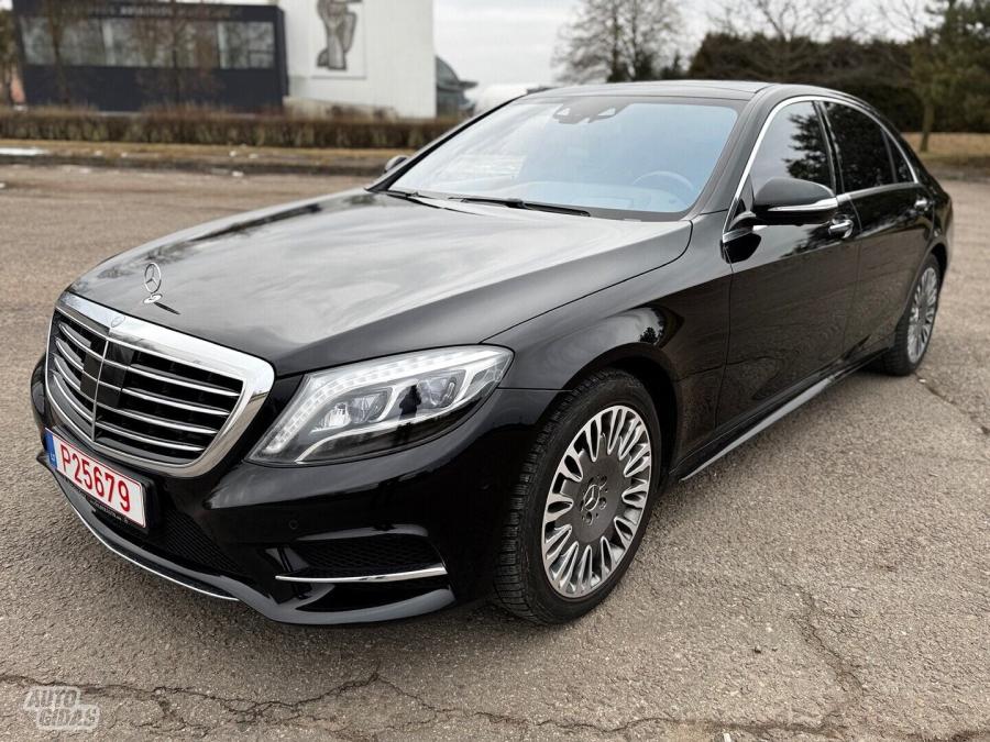 Black Mercedes-Benz S 500 2014 in Kaunas, with an engine capacity of 4.70 L and mileage of 190 thousand km for 30500 €, photo 12 on AUTOMOTO.COM.LV
