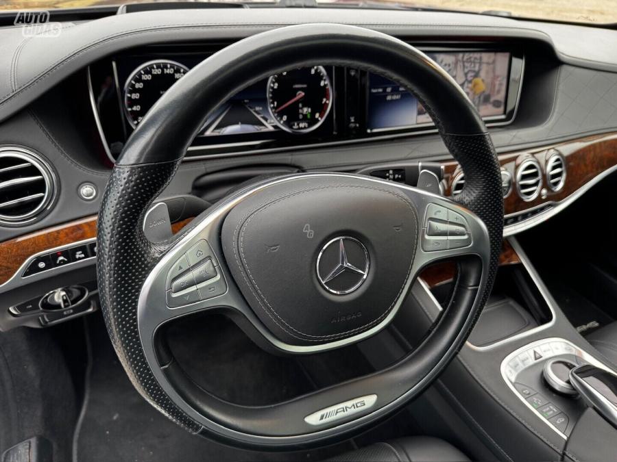 Black Mercedes-Benz S 500 2014 in Kaunas, with an engine capacity of 4.70 L and mileage of 190 thousand km for 30500 €, photo 22 on AUTOMOTO.COM.LV