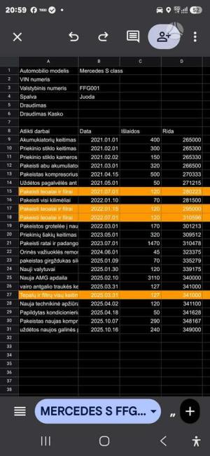 Черный Мерседес С 500 2014 в Каунас, объемом двигателя 4.66 л и пробегом 360 тыс. км за 20200 €, фото 18 на AUTOMOTO.COM.LV