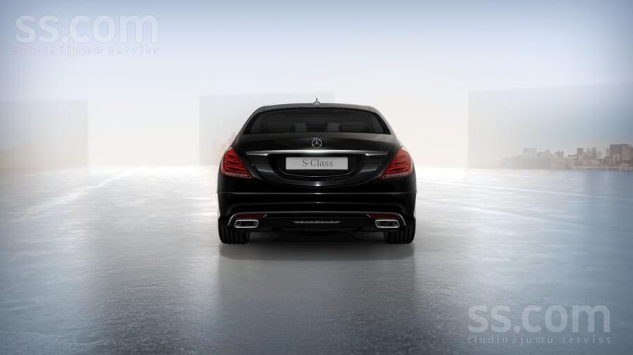 Black Mercedes-Benz S 500 2014 in Riga, with an engine capacity of 4.70 L and mileage of 94 thousand km for 29900 €, photo 6 on AUTOMOTO.COM.LV