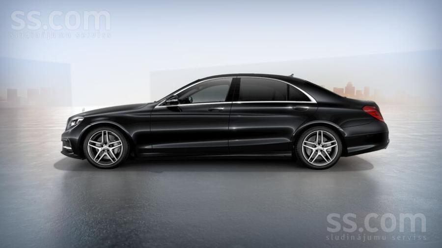 Black Mercedes-Benz S 500 2014 in Riga, with an engine capacity of 4.70 L and mileage of 94 thousand km for 29900 €, photo 7 on AUTOMOTO.COM.LV