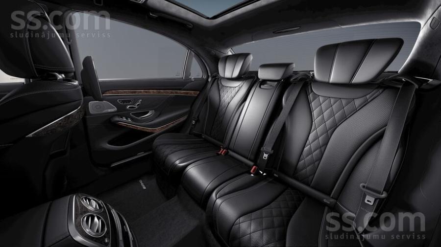 Black Mercedes-Benz S 500 2014 in Riga, with an engine capacity of 4.70 L and mileage of 94 thousand km for 29900 €, photo 10 on AUTOMOTO.COM.LV