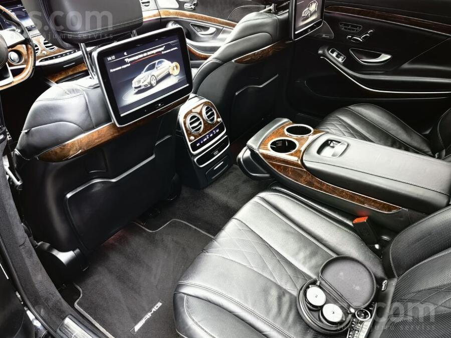 Black Mercedes-Benz S 500 2015 in Jurmala, with an engine capacity of 3.00 L and mileage of 195 thousand km for 29000 €, photo 7 on AUTOMOTO.COM.LV