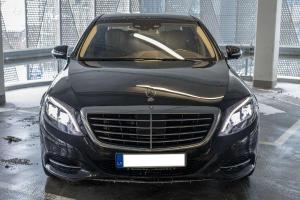 Black Mercedes-Benz S 500 2015 in Kaunas, with an engine capacity of 4.66 L and mileage of 205 thousand km for 29000 €, photo  on AUTOMOTO.COM.LV