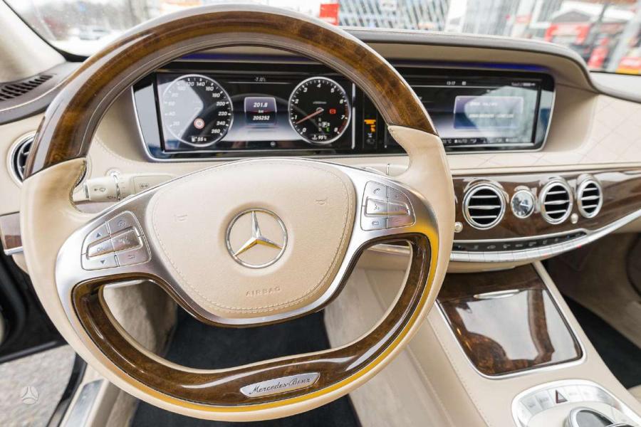 Melns Mercedes-Benz S 500 2015 Kauņa, ar dzinēja tilpumu 4.66 L un nobraukumu 205 tūkst. km par 29000 €, foto 17 vietnē AUTOMOTO.COM.LV
