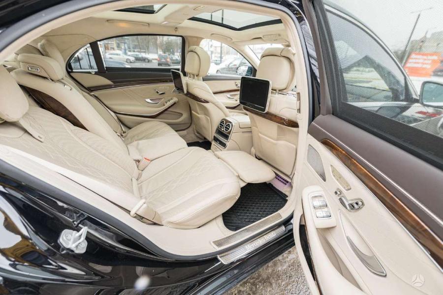 Melns Mercedes-Benz S 500 2015 Kauņa, ar dzinēja tilpumu 4.66 L un nobraukumu 205 tūkst. km par 29000 €, foto 19 vietnē AUTOMOTO.COM.LV